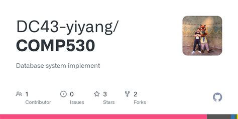 GitHub DC43 Yiyang COMP530 Database System Implement