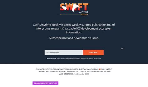 Swift Anytime On Linkedin Swift Anytime Weekly Issue 47