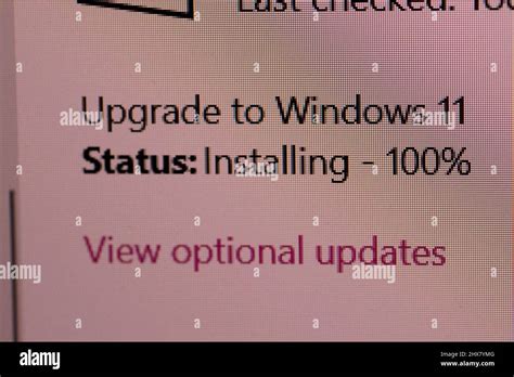 Upgrade To And Install Windows On A Pc Stock Photo Alamy