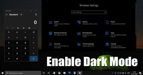 How To Enable Dark Mode In Windows