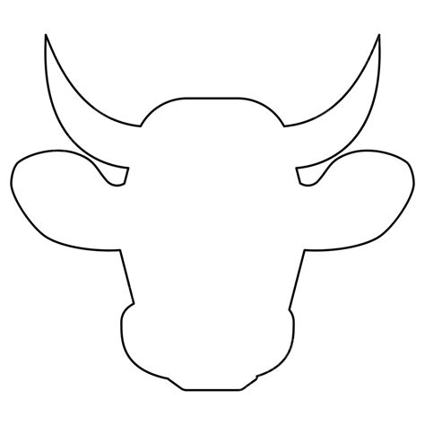 The Iconic Black Cow Head Portrait Cow Head Vector Portrait Cow Head
