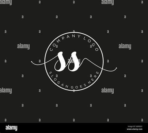 Ss Feminine Logo Beauty Monogram And Elegant Logo Design Handwriting