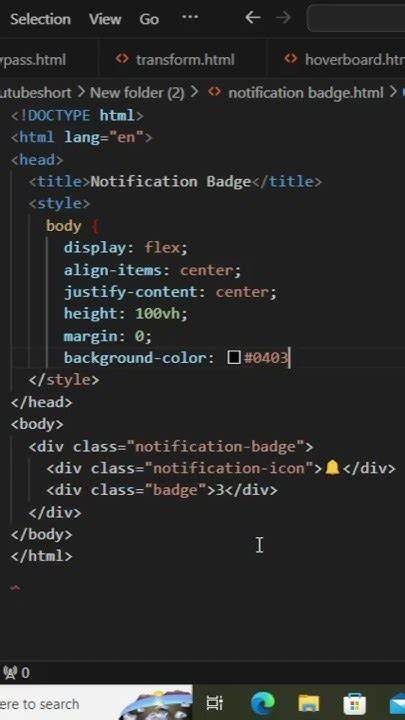 Notification Badge Html Cssshorts Youtube
