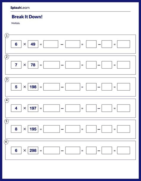 Free Printable Distributive Property Of Multiplication Worksheets