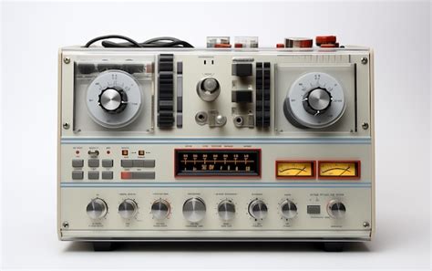 Premium Photo Multitrack Recorder On A White Background