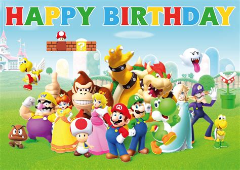 Cute Mario Bros Birthday Mario