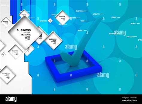 D Multi Use Check Box With Check Stock Photo Alamy
