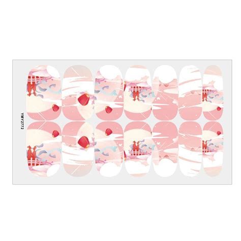 Nail Hoot Nail Stickers Pink Style Full Wraps Polish Stickers Self