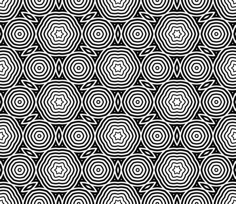 Premium Vector Abstract Fantasy Striped Halftone Thin Line Round Shapes Geometric Seamless