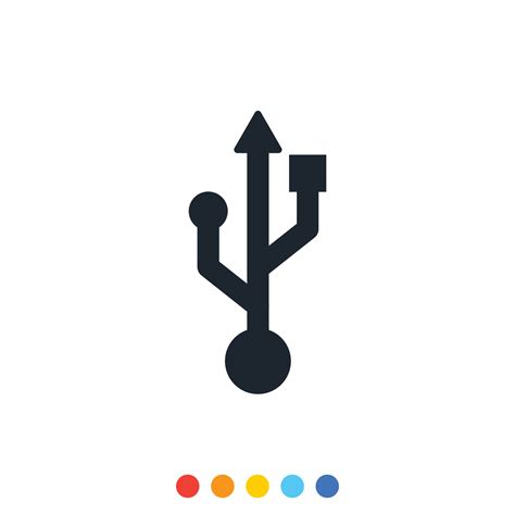 Usb Connection Icon Hardware Connection Icon 11543273 Vector Art At Vecteezy