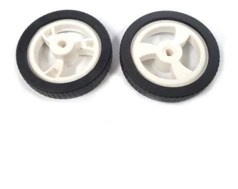 Par De Llantas Para Micromotorreductor N20 34x6mm Arduino