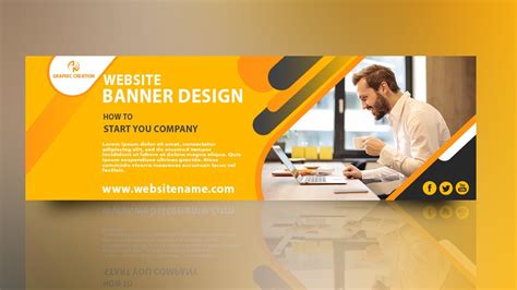 Professional Web Banner Design Photoshop Cc Tutorial Youtube