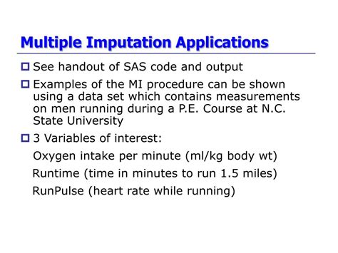 ppt multiple imputation powerpoint presentation free download id