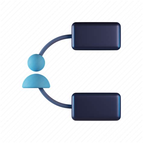 Hierarchy Organization Structure Diagram Connection Sitemap Flowchart 3d Illustration