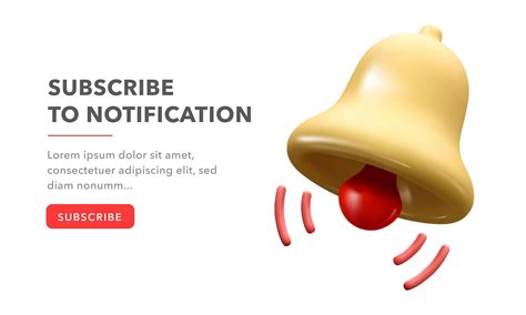Formulaire De Concept Pour Sabonner Cloche Jaune 3d Avec Nouvelle