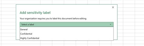 Download Excel From Email Attachment And Select Sensitivity Label To