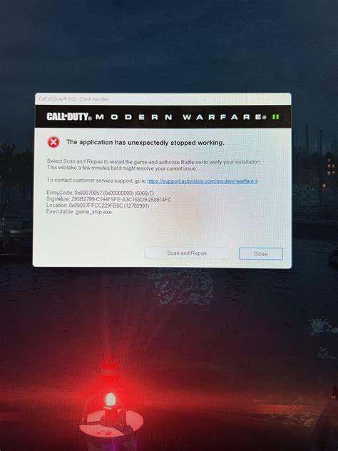 Game keeps crashing on wetwork mission battle.net on PC. : r/modernwarfare2