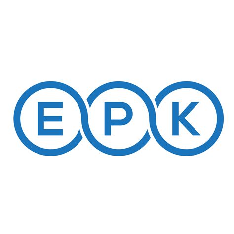 Epk Letter Logo Design On Black Background Epk Creative Initials
