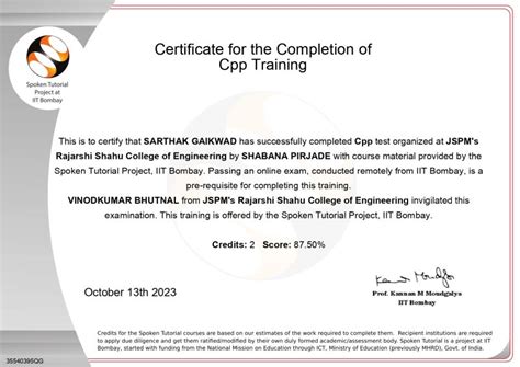 Cppprogramming Spokentutorial Iitbombay Sarthak Gaikwad