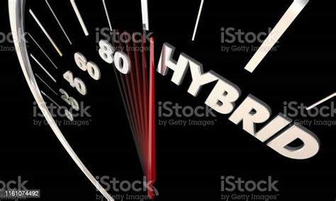 하이브리드 듀얼 연료 전력 시스템 모터 엔진 자동차 속도계 워드 3d 일러스트 0명에 대한 스톡 사진 및 기타 이미지 0명