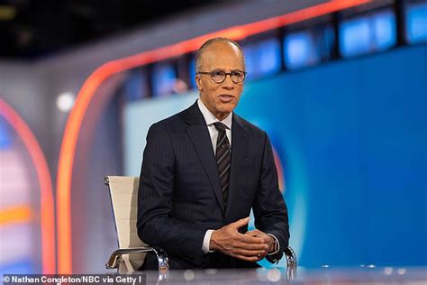 Nbc Anchor Lester Holt Announces Departure From Nbc After Msnbc Fires