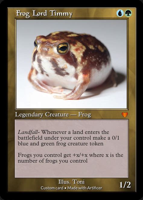 My New Cedh Frog Commander R Magicthecirclejerking