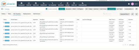 Js7 File Transfer History Product Knowledge Base Js7 Jobscheduler