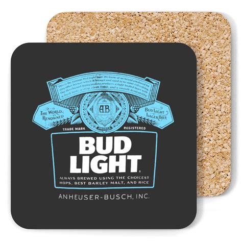 Bud Light Navy Coaster Sold By Yazan Dyab Sku 154254 Printerval