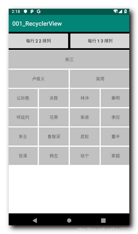 【recyclerview】 十四、gridlayoutmanager 网格布局管理器 Gridlayoutmanager