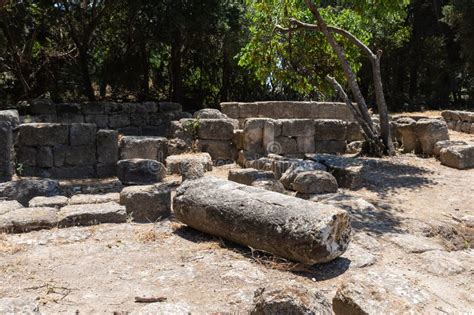 Stone Fragments Of Inner Rooms Of Synagogue From The 1st 2nd Centuries