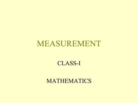 Class V Maths Volumes Ppt Physics Science