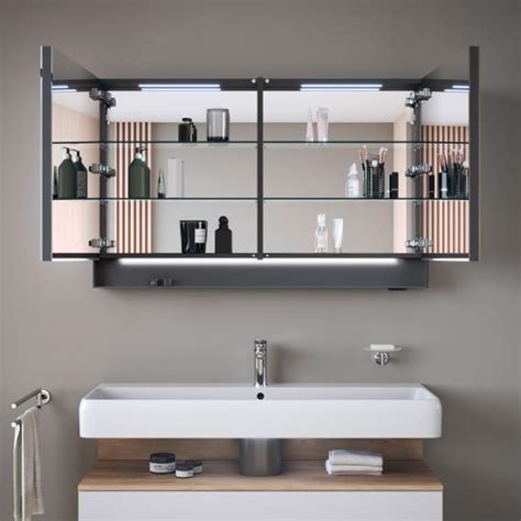 Duravit Qatego szafka z lustrem 2 drzwi montaż natynkowy kolor