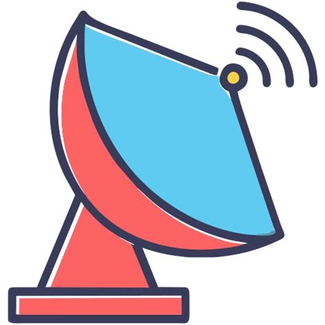 Premium Vector Satellite Dish Sending Signals Icon Offset Fill