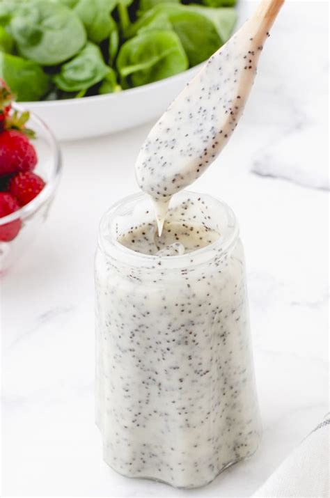 Homemade Creamy Poppy Seed Dressing For Spinach Salad Harbour Breeze Home