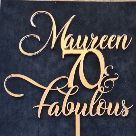 Your Fabulous Personalised Cake Topper Next Level Laser Designs