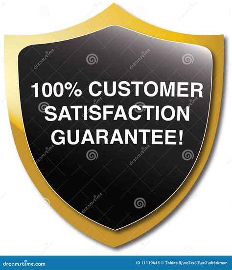 Customer Satisfaction Guarantee Stock Vector Illustration Of Print Support 11119645