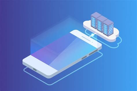 Premium Vector Cloud Computing Technology 3d Isometric Concept