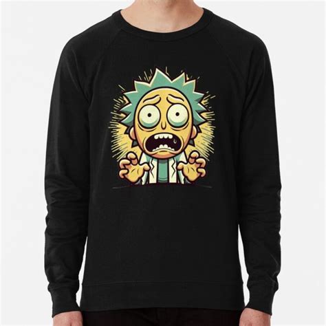 Scared Face Morty Sweatshirt Rick And Morty Shop