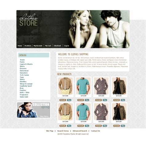 Clothing Magento Template Templates Master