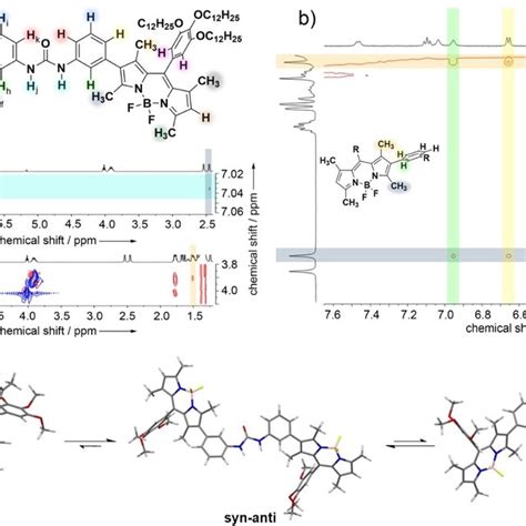 A Molecular Structure Of 1 B C 2d Roesy Nmr Experiments Of 1 In