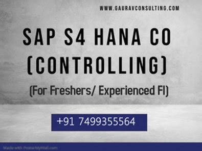 SAP S 4 HANA Controlling Videos Gaurav Learning Solutions