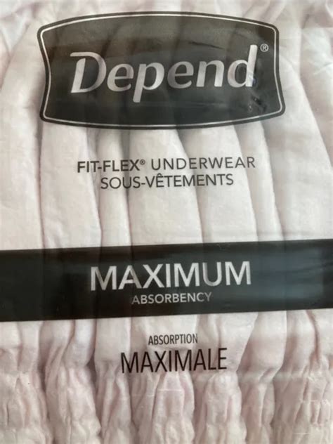 Depend Fit Flex Incontinence Underwear For Women Maximum Absorbency