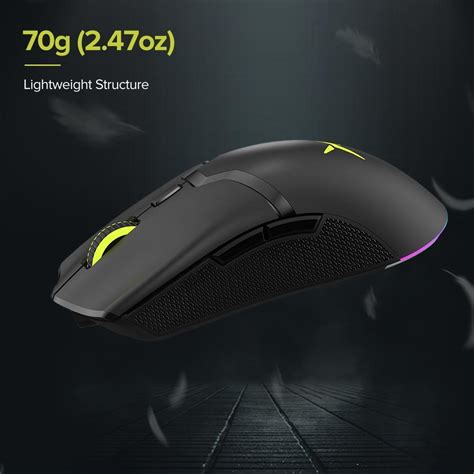 Chuột Không Dây Delux M800pro M800 Pro Paw3370 Rgb 19000 Dpi 1000hz