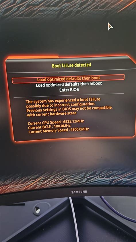 Boot Failure Detected R Gigabyte