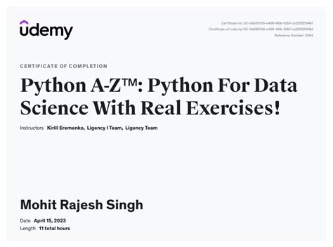Mohit Singh On Linkedin Im Happy To Share That Ive Obtained A New