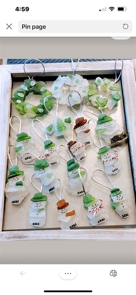 Pin By Linda Armstrong On Crafts Christmas Ts Beach Glass Christmas