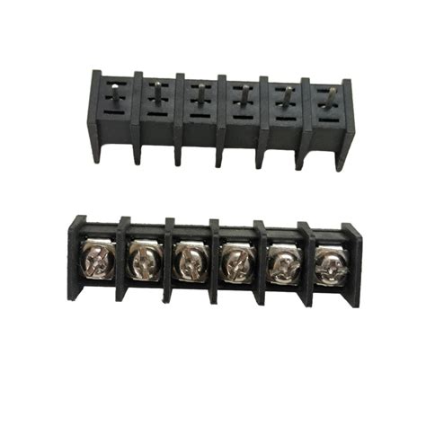 Buy 6 Pin Screw Terminal Block Connector Pcb Mount 9 5mm Pitch 25a 300v Online In India At