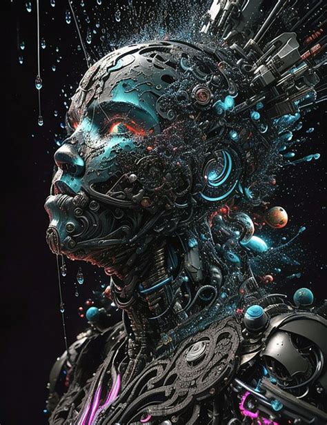 Download Ai Generated Cyborg Humanoid Royalty Free Stock