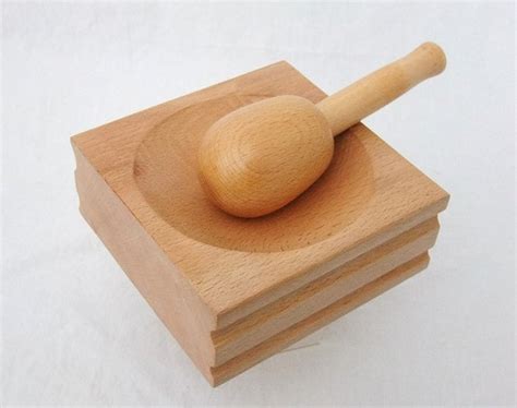 Large 6 Inch Wood Dapping Block With Large Wood Mallet Etsy