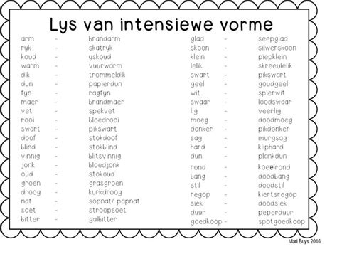 Afrikaans Word Search Puzzle